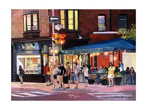 By The Way Cafe Giclee Print – amywalshharris